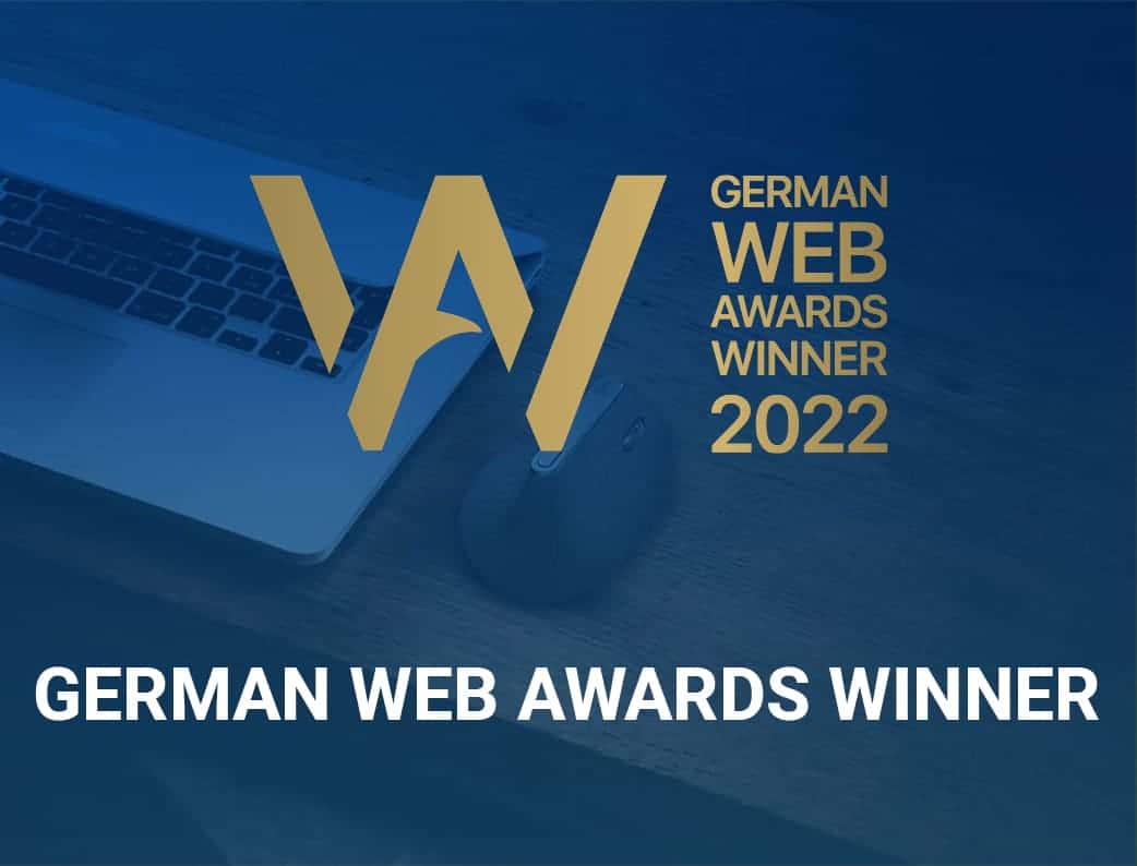 German Web Awards WINNER - BLICKFRISCH DESIGN